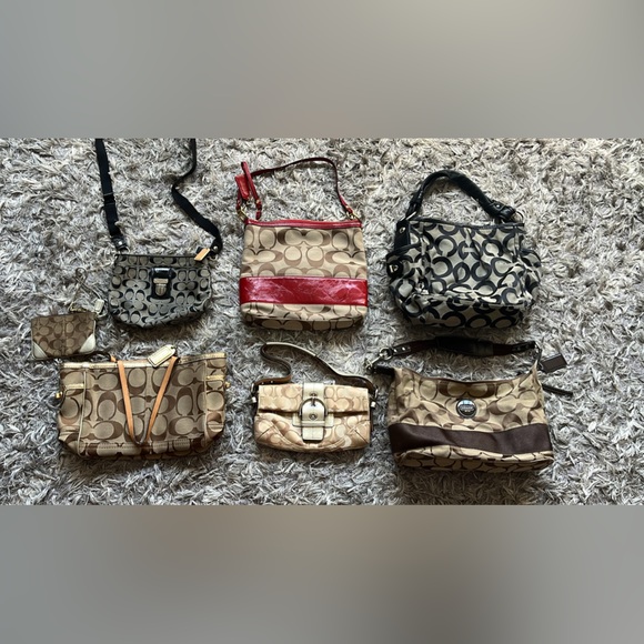Coach | Bags | Lot Vintage Coach Bag Collection 7 Piece Set | Poshmark